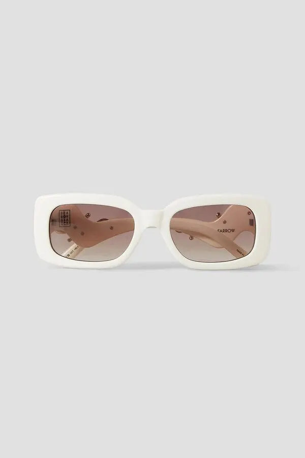 Linda Farrow x Bea Bongiasca Rectangular Sunglasses Linda Farrow Bea Bongiasca Rectangular-Frame Acetate  main image 2