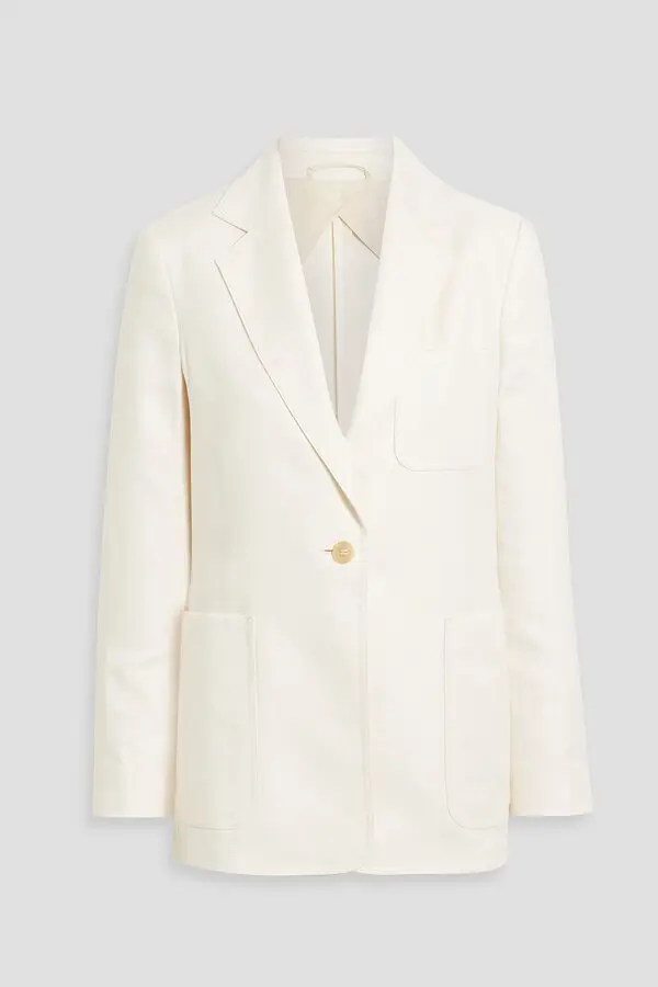 Max Mara Boemia Linen-twill Blazer - Ivory
