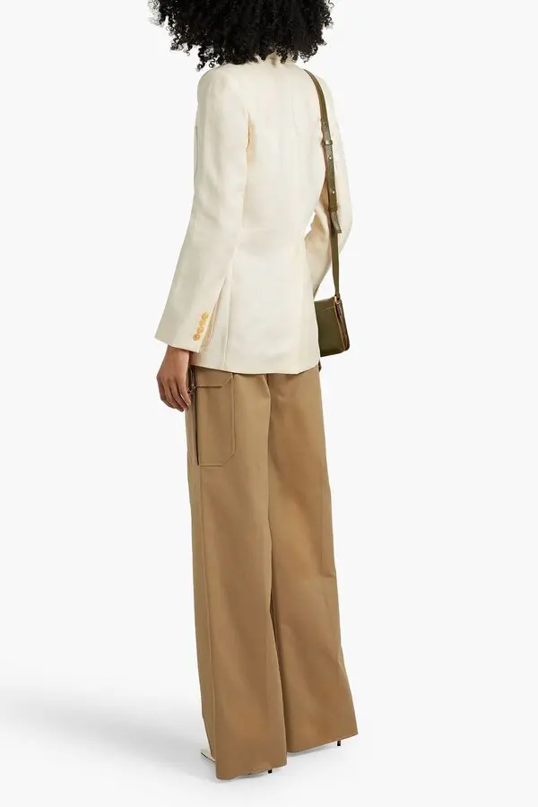 Max Mara Boemia Linen-twill Blazer - Ivory