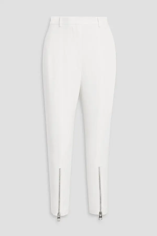 Alexander McQueen Cropped Skinny Crepe Pants