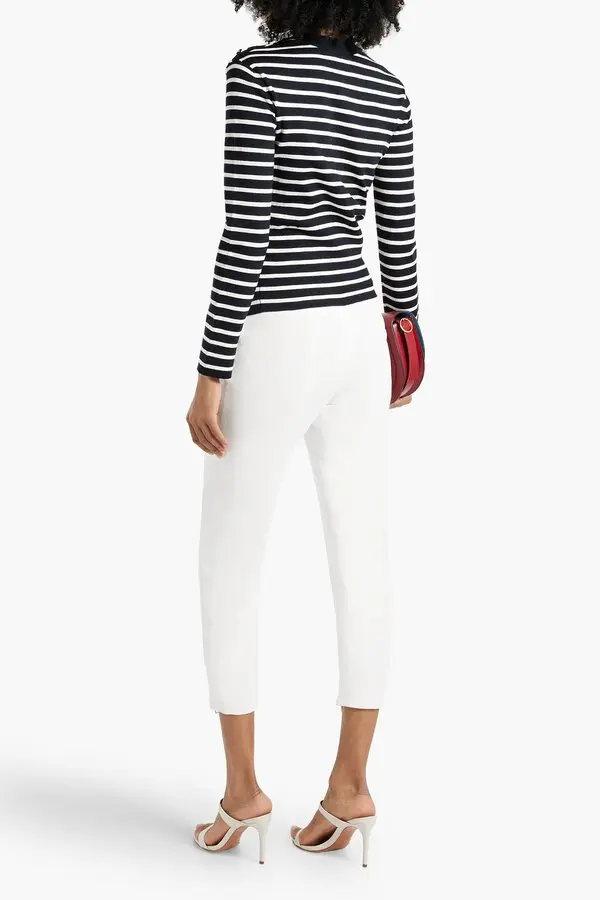 Alexander McQueen Cropped Skinny Crepe Pants