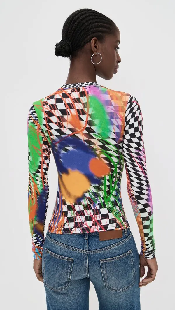 BRUCEGLEN Printed Knit Top