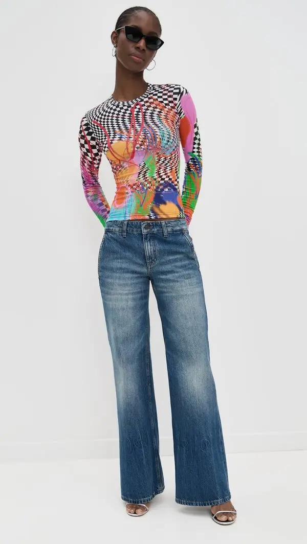 BRUCEGLEN Printed Knit Top
