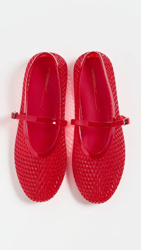 Intentionally Blank Pvc Flats - Cherry