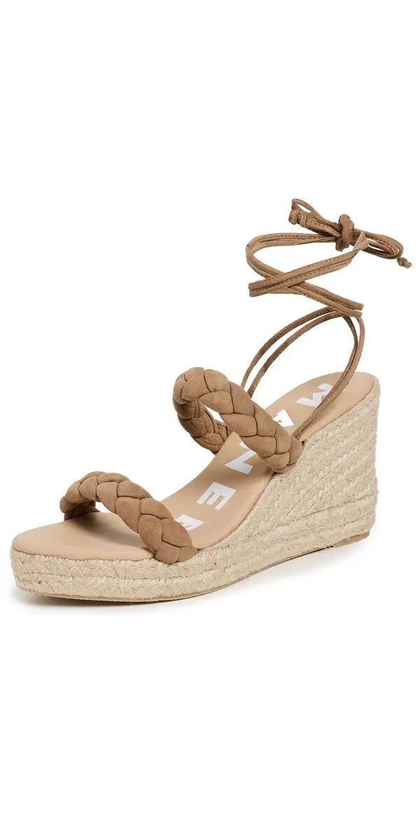 Manebí Braided Wedge Espadrilles - Vintage Taupe