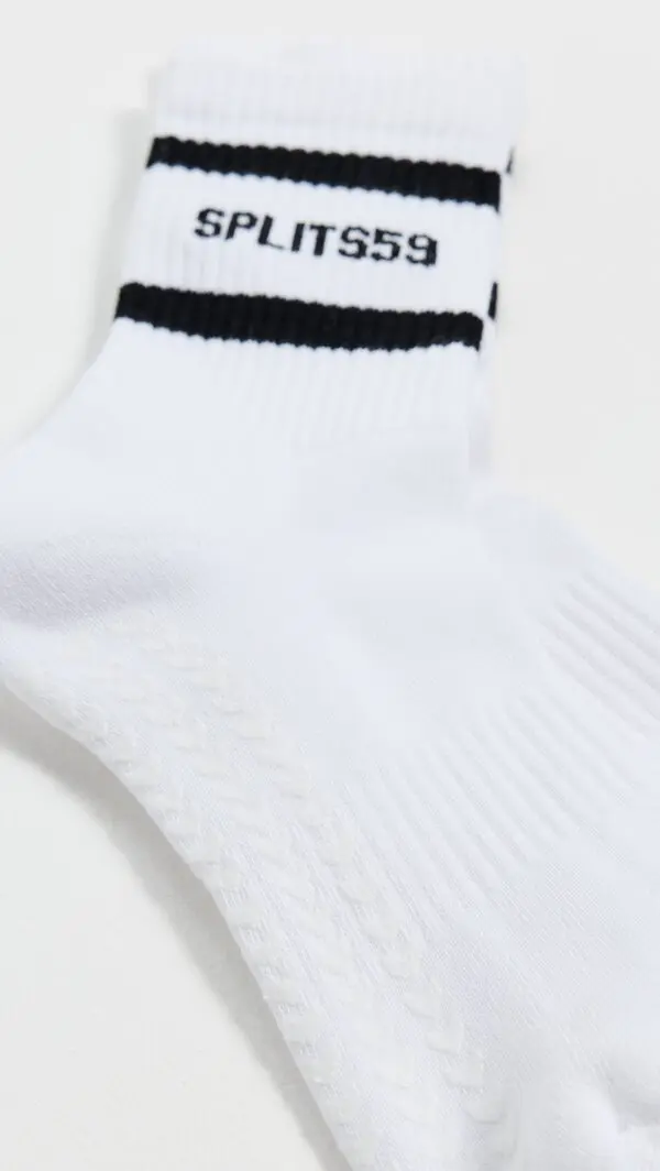 Splits59 Logo Stripe Quarter Socks