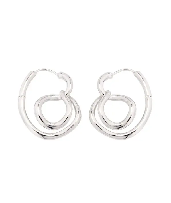 Charlotte Chesnais Creole Lasso Hoop Earrings - Argent