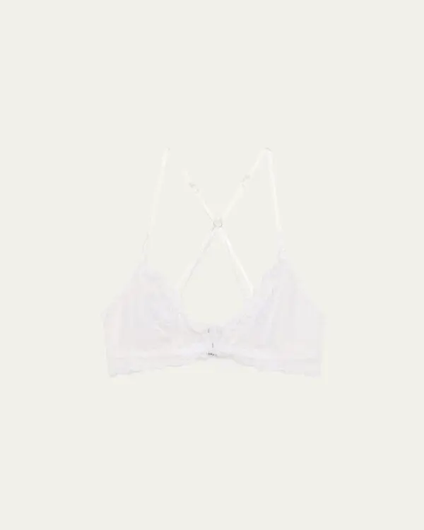 Lise Charmel Source Beaute Embroidered Soft Cup Bralette - Blanc