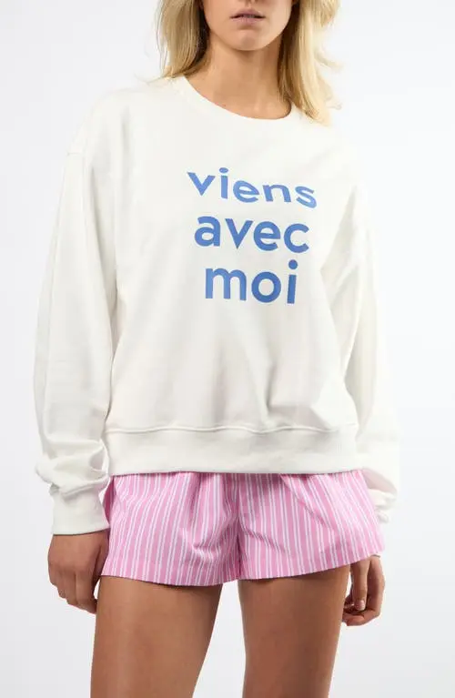VIENS AVEC MOI Graphic Sweatshirt