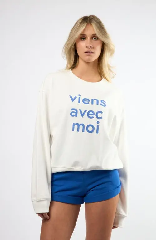 VIENS AVEC MOI Graphic Sweatshirt