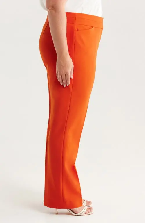TAHARI ASL Flare-leg Trousers - Persimmon