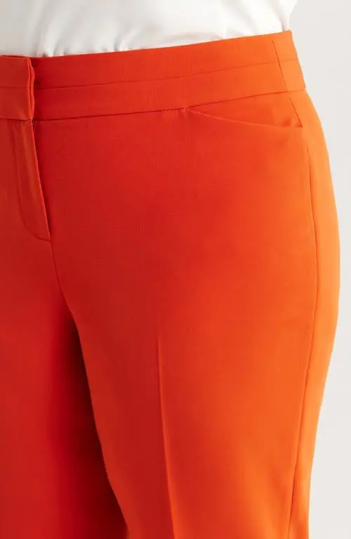TAHARI ASL Flare-leg Trousers - Persimmon