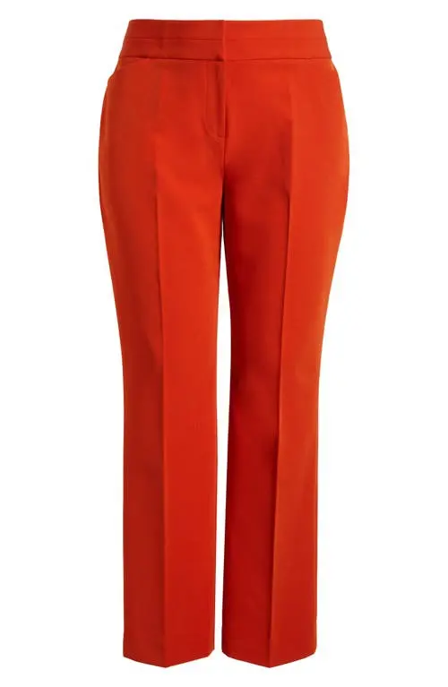 TAHARI ASL Flare-leg Trousers - Persimmon