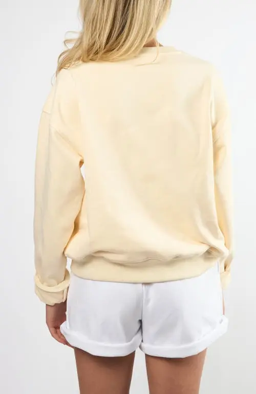 VIENS AVEC MOI Graphic Cotton Sweatshirt