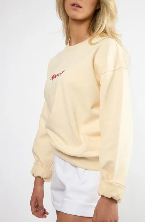 VIENS AVEC MOI Graphic Cotton Sweatshirt