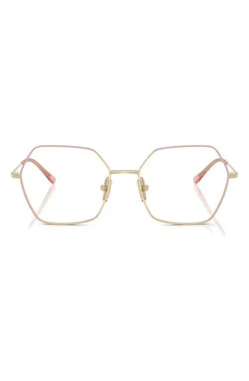 VOGUE 53mm Irregular Optical Glasses - Gold