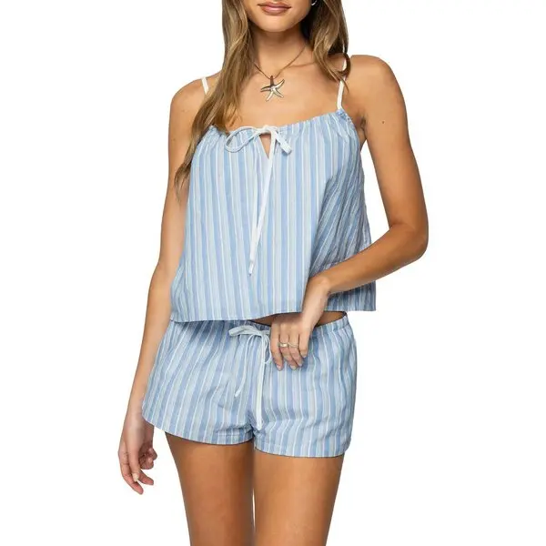 EDIKTED Striped Cotton Camisole