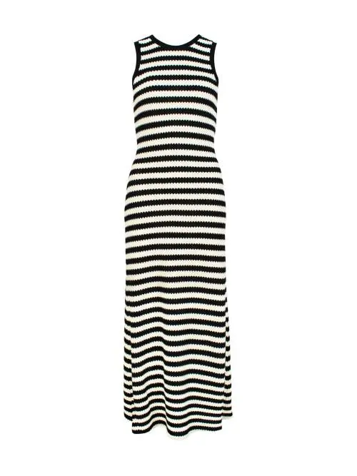 RO&ZO Stripe Knit Midi Dress