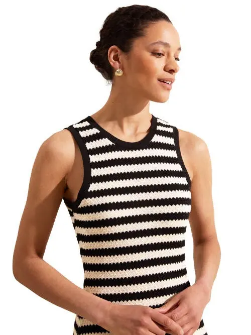 RO&ZO Stripe Knit Midi Dress