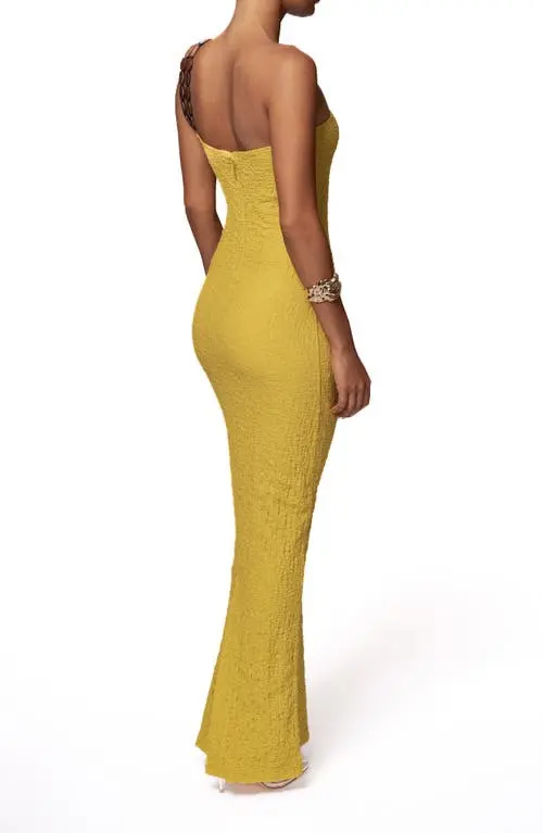 JLUXLABEL One-shoulder Maxi Dress With Beaded Strap