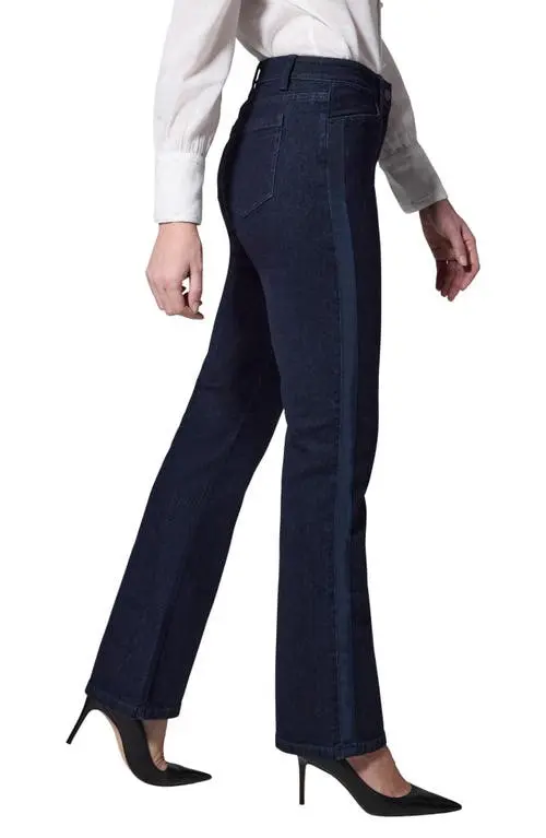 NIC+ZOE Breakaway Ribbon Trim Bootcut Jeans - Night