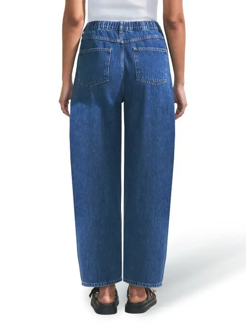 RO&ZO Denim Drawstring Waist Jeans - Blue