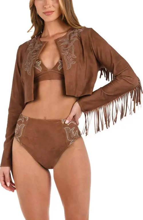 L'Agence Adeline Bolero Crop Jacket