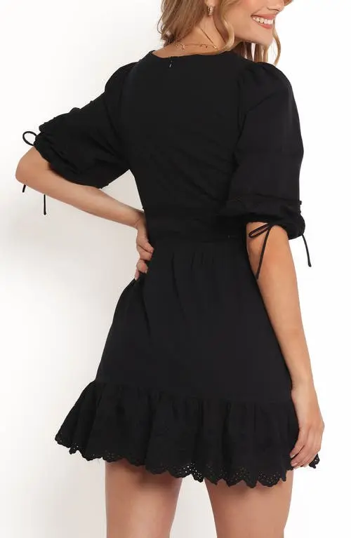 PETAL & PUP Estella Lace Trim Mini Dress