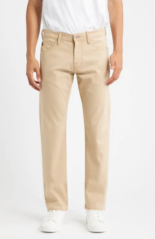 Ag Protégé Italian Light Bedford Straight Leg Pants - Light Truffle