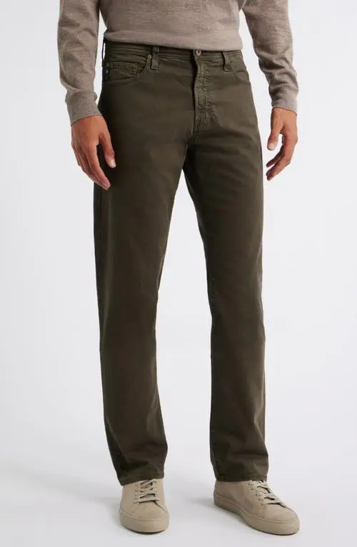 Ag Protégé Italian Light Bedford Straight Leg Pants - Sulfur Forest Moss