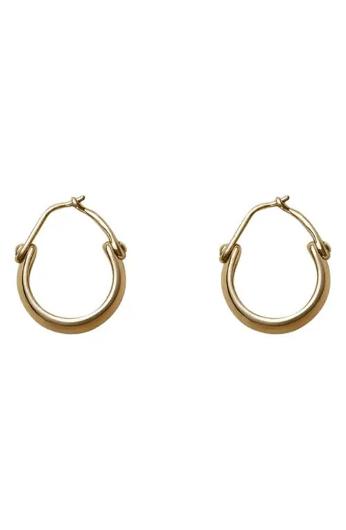 ANNIKA INEZ Sway Hoop Earrings - Gold