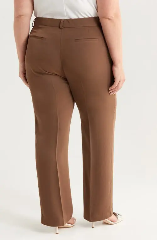 TAHARI ASL Woven Straight Leg Pants