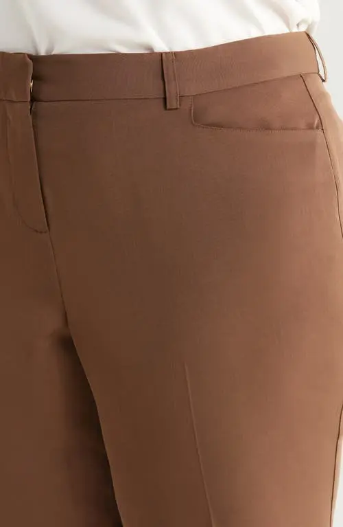 TAHARI ASL Woven Straight Leg Pants