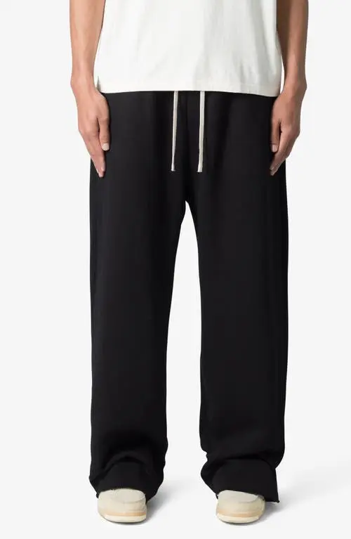 Mnml Washed Cotton Ultra Baggy Sweatpants - Black