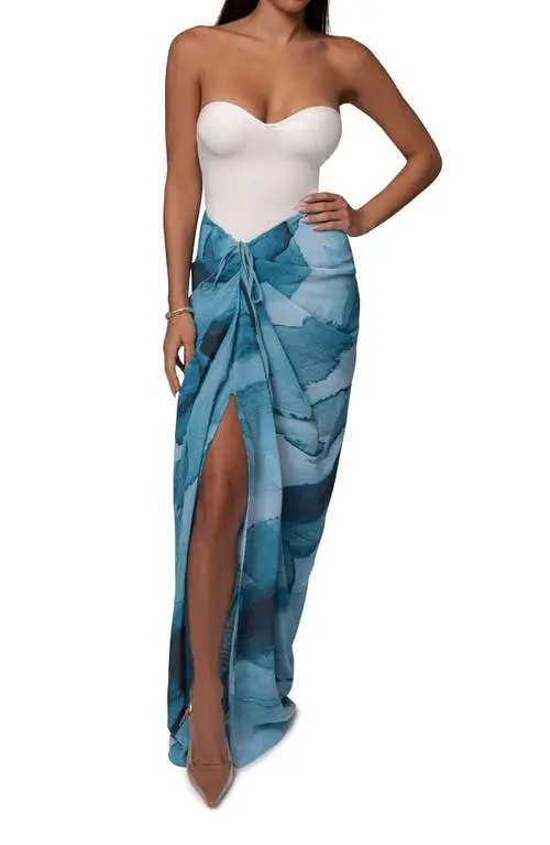 JLUXLABEL Printed Maxi Skirt