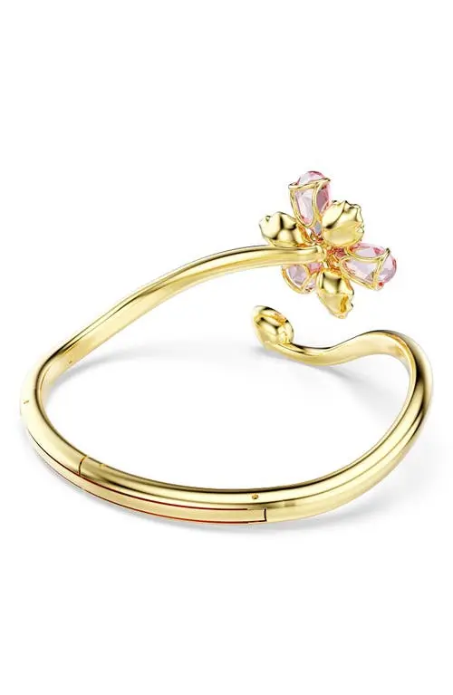 SWAROVSKI Idyllia Crystal Flower Bypass Bracelet - Multicolored