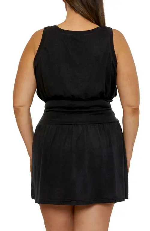 BECCA By Rebecca Virtue Beach Date Tie Waist Cover-up Minidress
