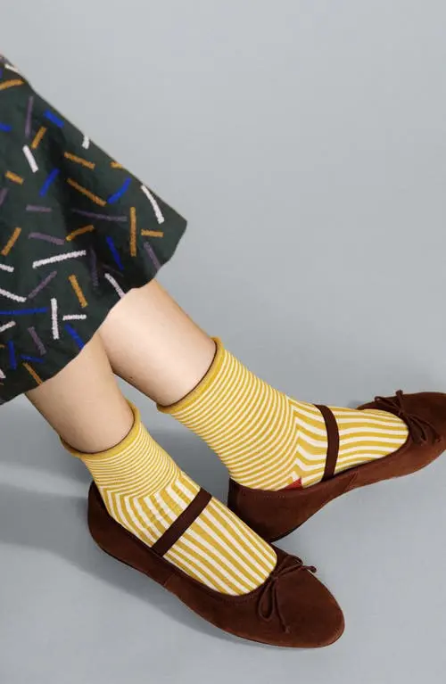 Hansel From Basel Corbusier Stripe Crew Socks