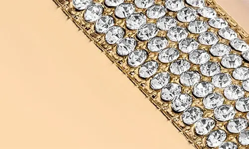 Ettika Crystals Ponytail Cuff - Gold