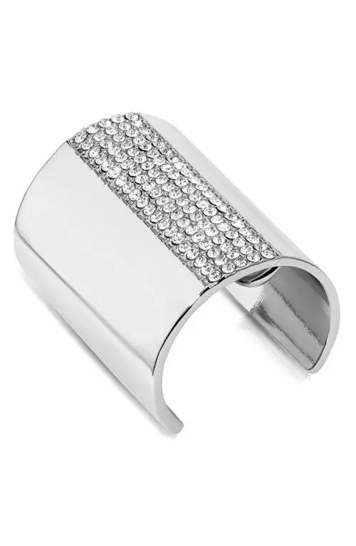 Ettika Crystals Ponytail Cuff - Silver