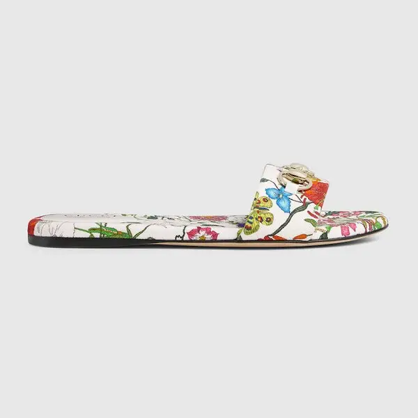 Gucci Floral Slides- Gg Blooms Editorialist