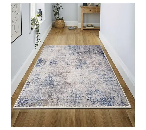 SORBUS 3x5 Ft Accent Rug For Entryway, Machine Ashable Rug