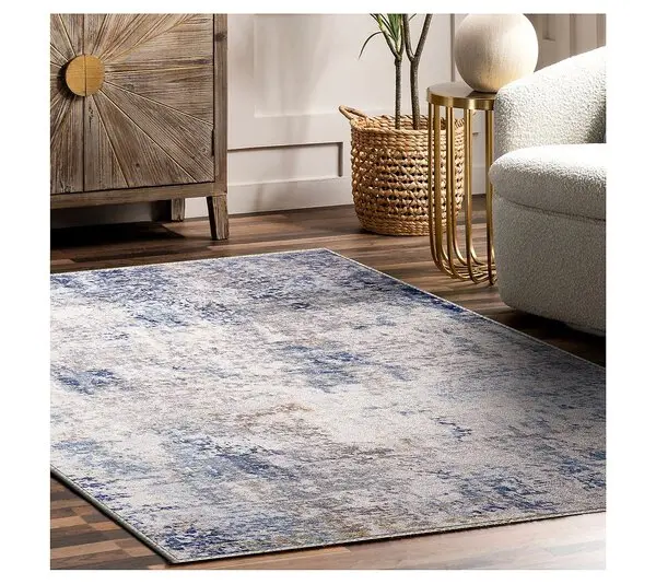 SORBUS 3x5 Ft Accent Rug For Entryway, Machine Ashable Rug