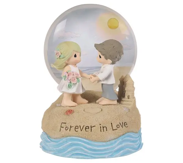 PRECIOUS MOMENTS Forever In Love Lighted Musica L Globe - One-color