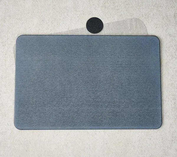 HENNING LEE As Is Solid Quick Dry Stone Bathmat - One-color