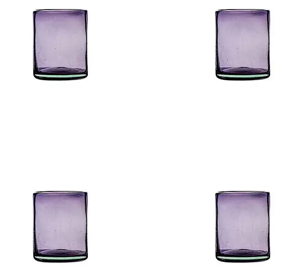 10 STRAWBERRY STREET Morado Mexican Glassware, Of - One-color