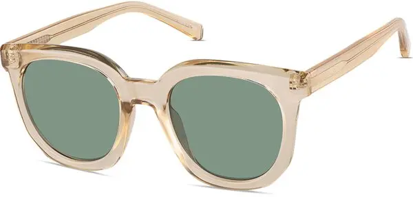 Zenni Oval Full Rim Sunglasses - Orange