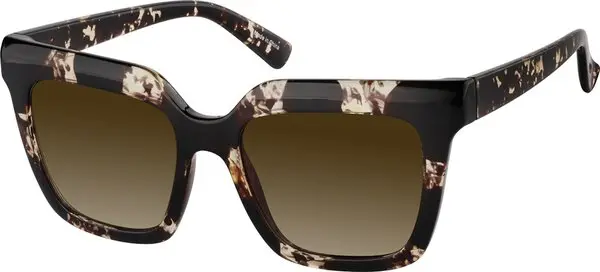Zenni Oval Sunglasses With Full Rim Frame - Pattern