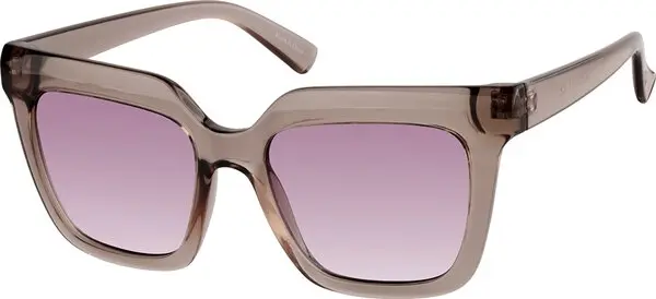 Zenni Oval Sunglasses With Full Rim Frame - Pink