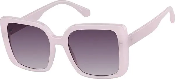 Zenni Oval Sunglasses With Full Rim Frame - Pink